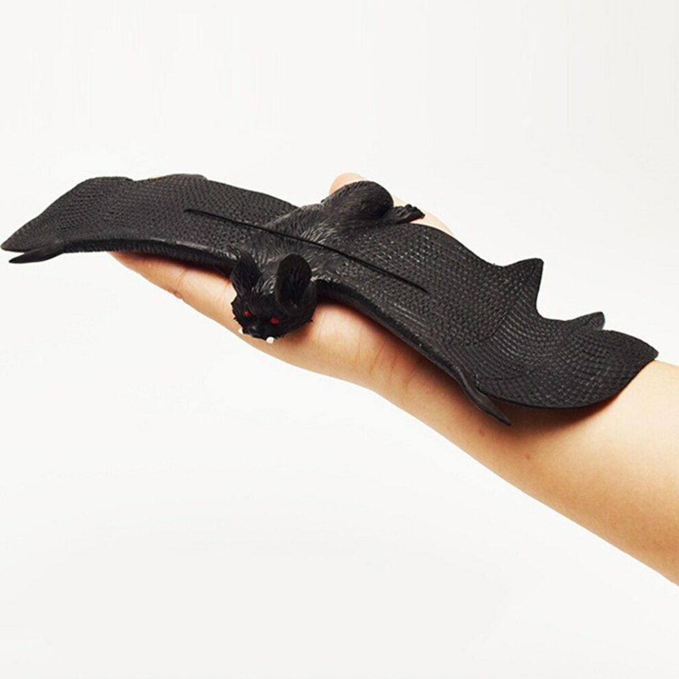 Realistic Rubber Bat Decorations 4pc Set For Halloween Haunted House ...