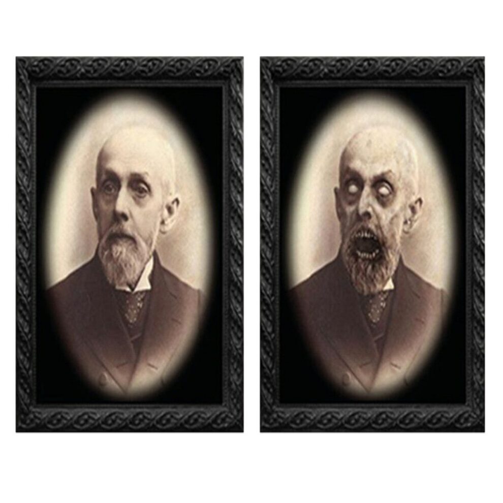 3d Lenticular Horror Picture Frame Spooky Haunted House Scary Portraits ...
