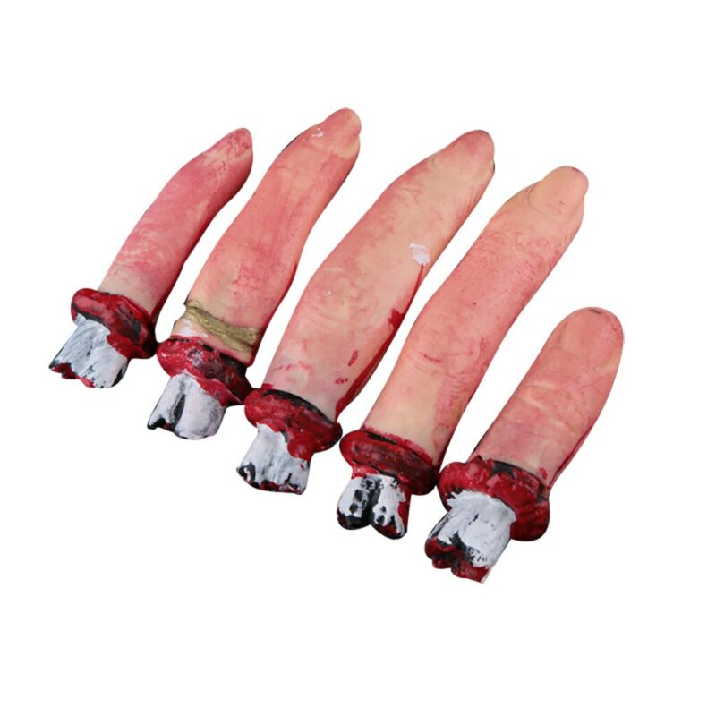 Realistic Horror Prosthetic Body Parts Scary Fake Blood Finger Props ...