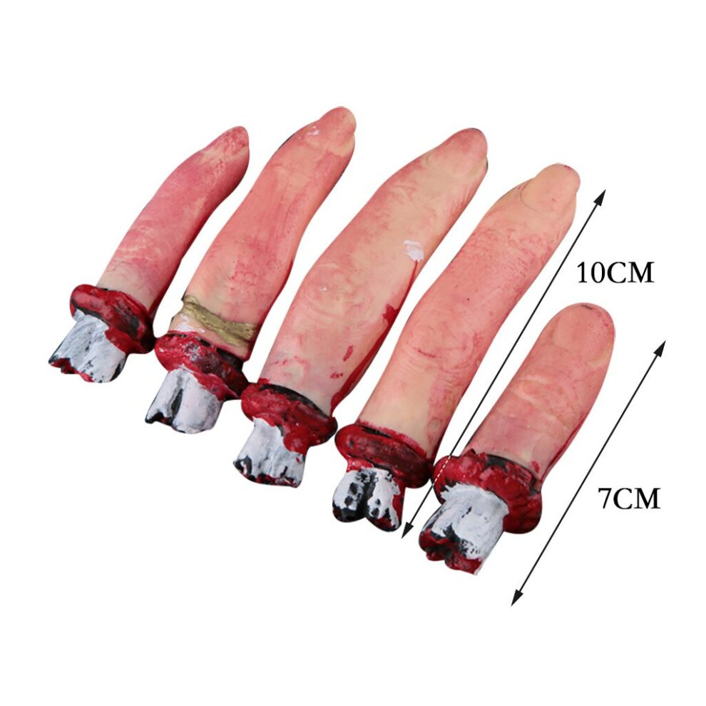 Realistic Horror Prosthetic Body Parts Scary Fake Blood Finger Props ...