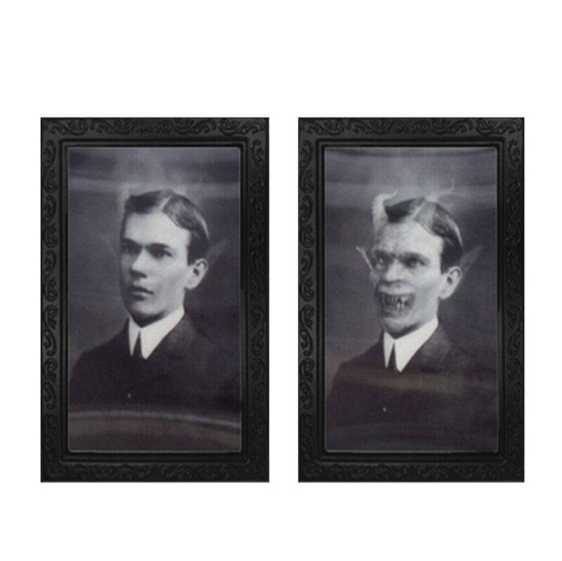 3d Lenticular Horror Picture Frame Spooky Changing Face Wall Decor Art ...