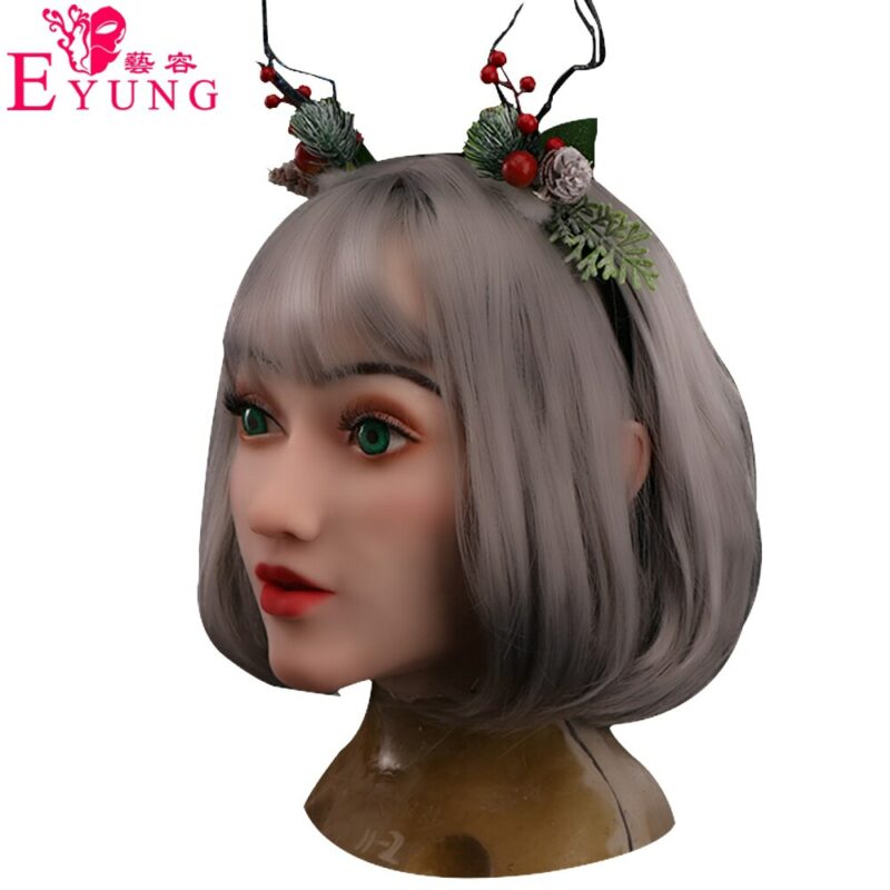 Realistic Silicone Female Skin Mask For Crossdresser Drag Queen Cosplay ...