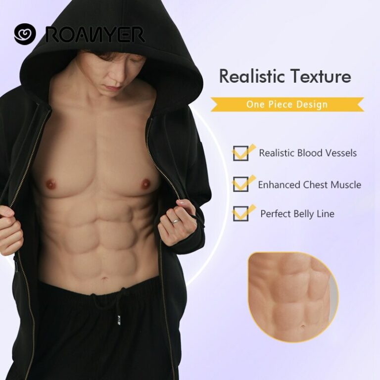 Roanyer Realistic Silicone Muscle Suit For Men Male Cosplay Bodysuit ...