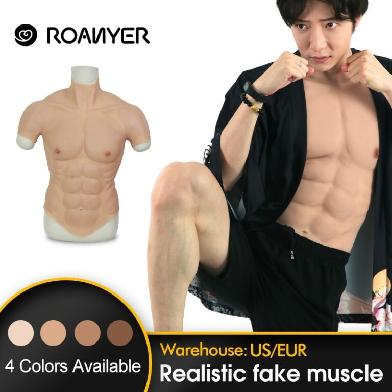 Roanyer Realistic Silicone Muscle Suit For Men Male Cosplay Bodysuit ...