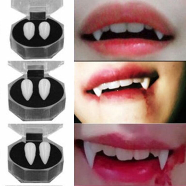 Vampire Teeth Fangs Kit Temporary Solid Glue Denture Adhesive For Gaps ...