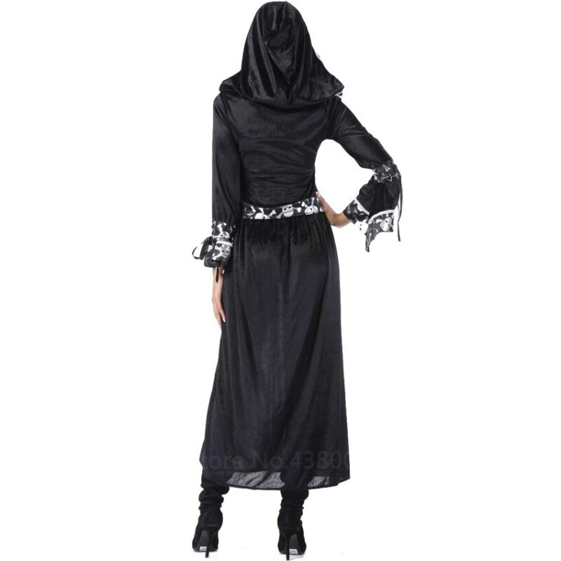 Gothic Vampire Grim Reaper Couples Costume Sets For Halloween Cosplay ...