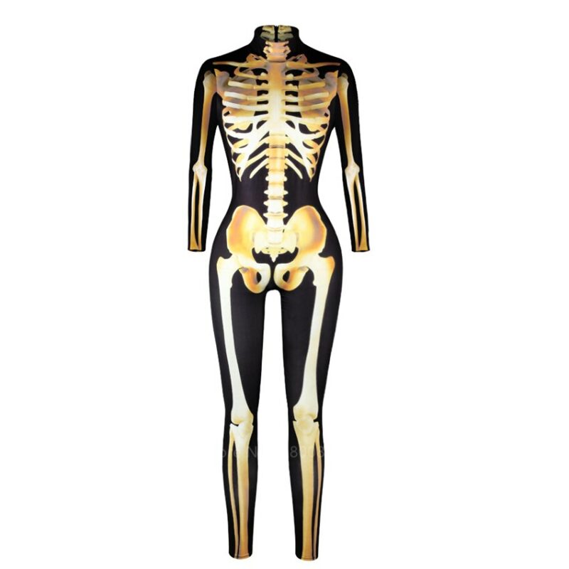 3d Ghost Zombie Skeleton Bodysuit Party Carnival Performance Costume ...