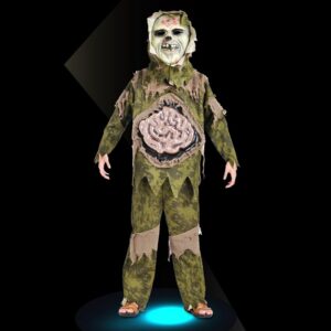 Kids Creepy Zombie Ghost Costume Set For Horror Themed Party ...