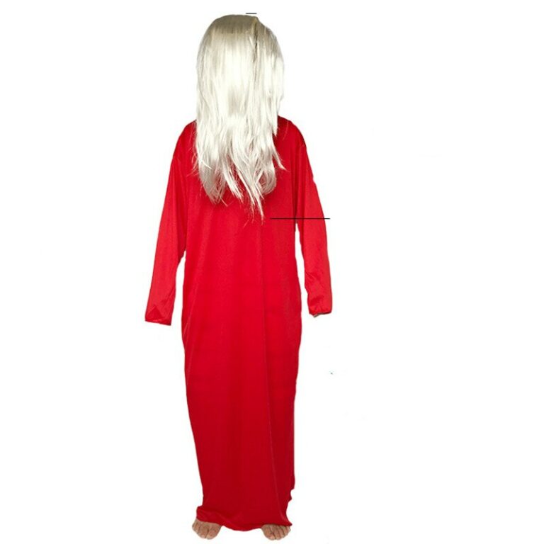 Unisex Scary Sadako Cosplay Ghost Costume Red White Rope Design ...