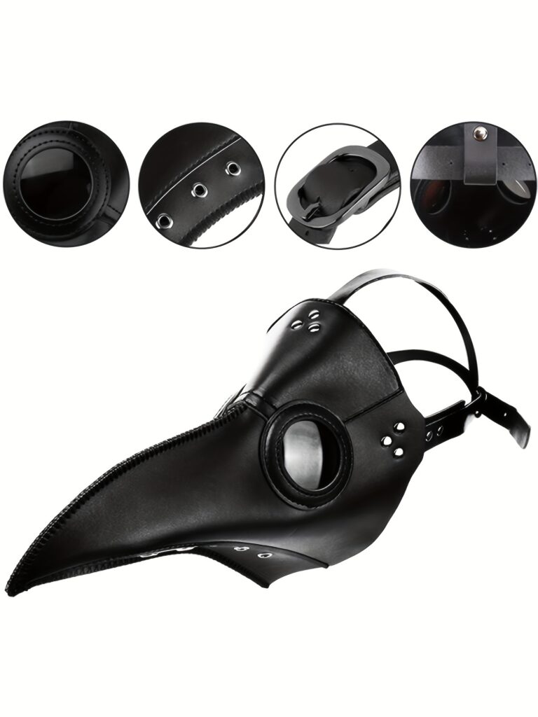 Authentic 6pcs Renaissance Plague Doctor Costume For Halloween And ...