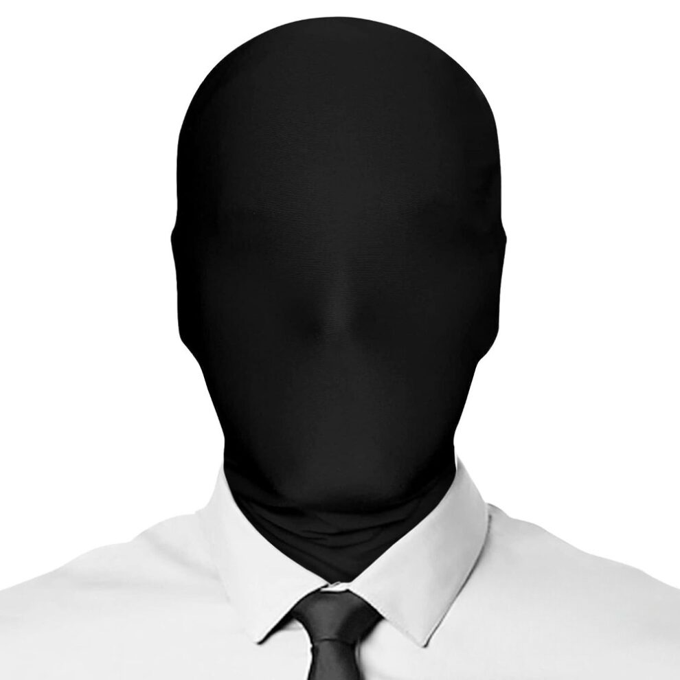 Unisex Full Face Black Latex Masks For Halloween Cosplay Masquerade ...