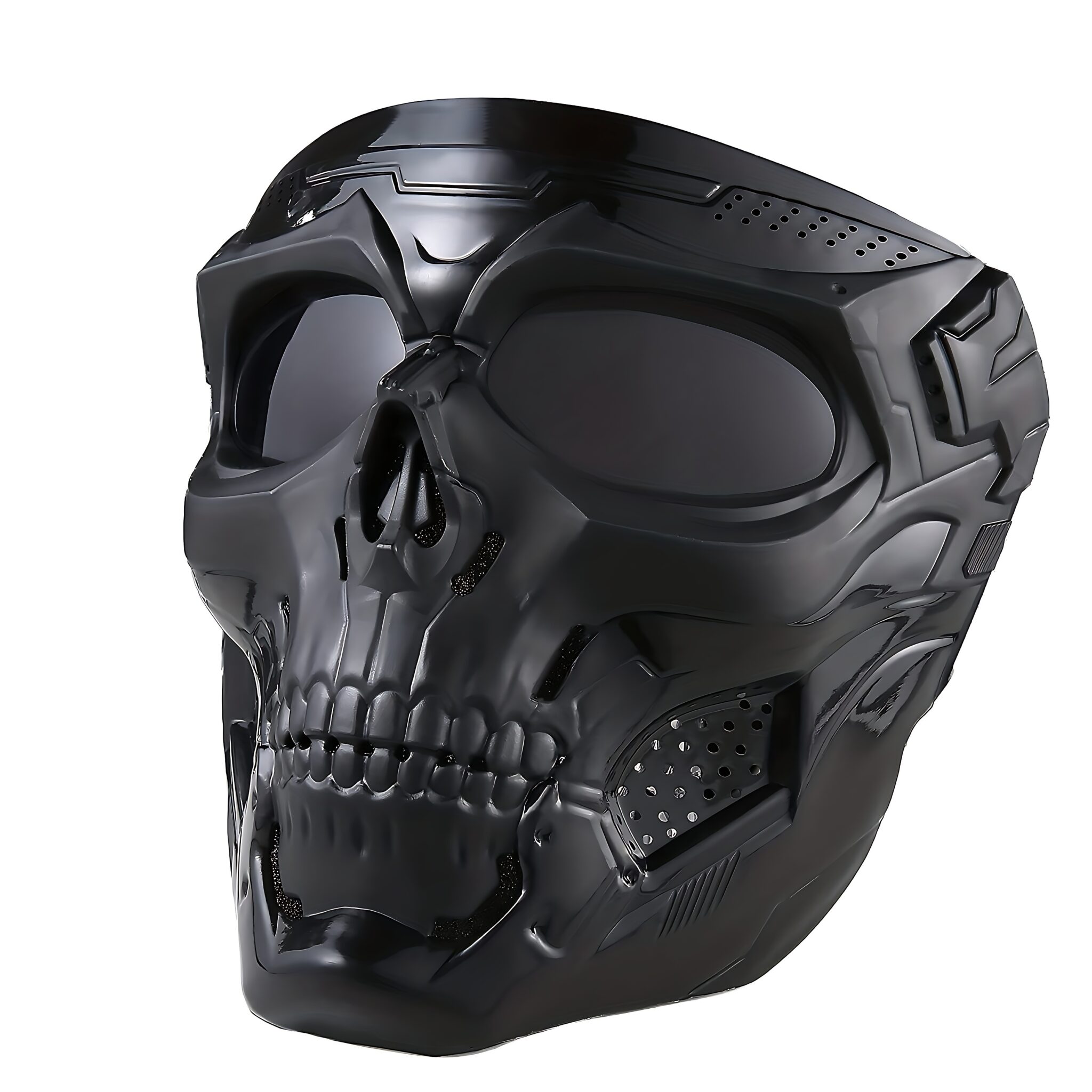 Full Face Tactical Skull Mask For Paintball Cs Halloween Protection ...